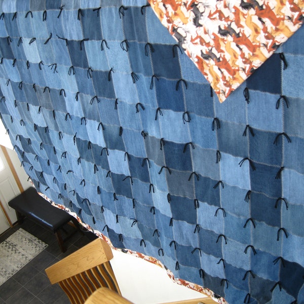 Denim Blanket - Etsy