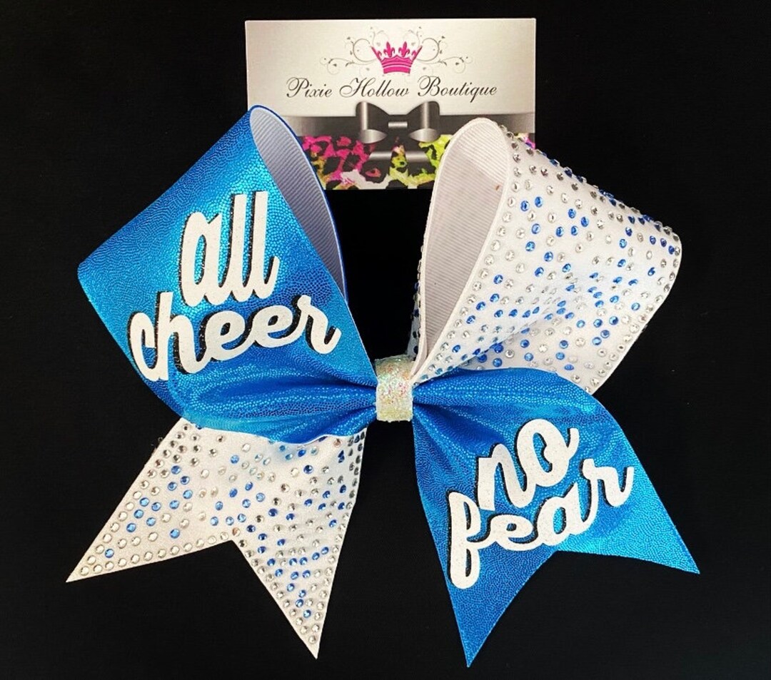 All Cheer No Fear Bling Bow - Etsy