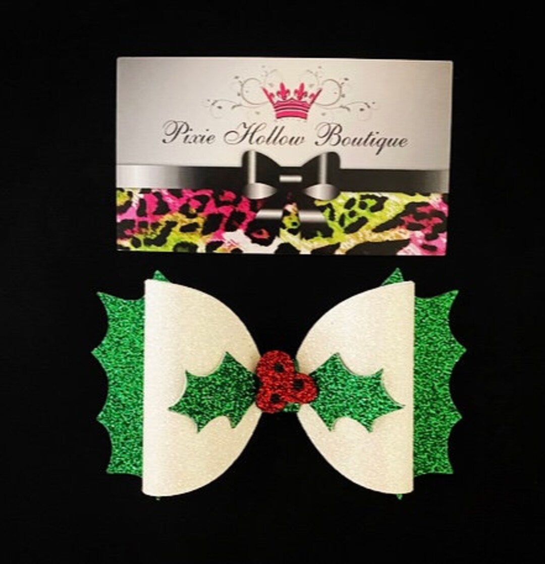 Mistletoe Bow - Etsy
