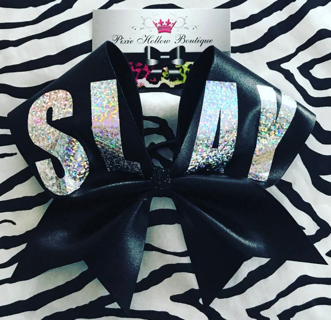 SLAY Cheer Bow - Etsy