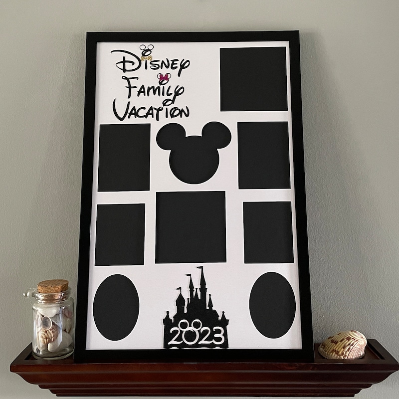 Family Disneyland Photo Frame - Etsy