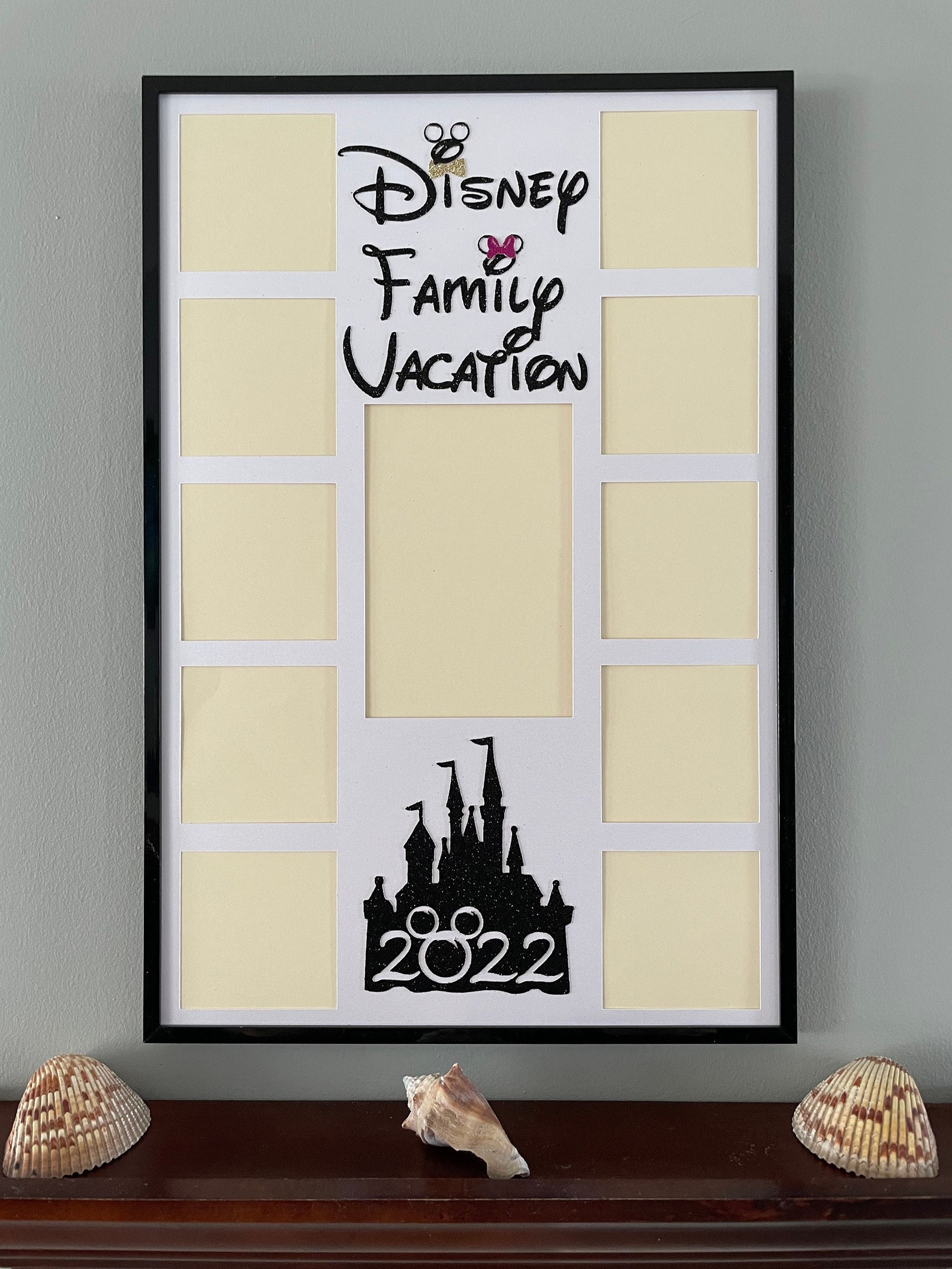 Disney Family Vacation Mickey Mouse Minnie Photo Frame Collage - Etsy