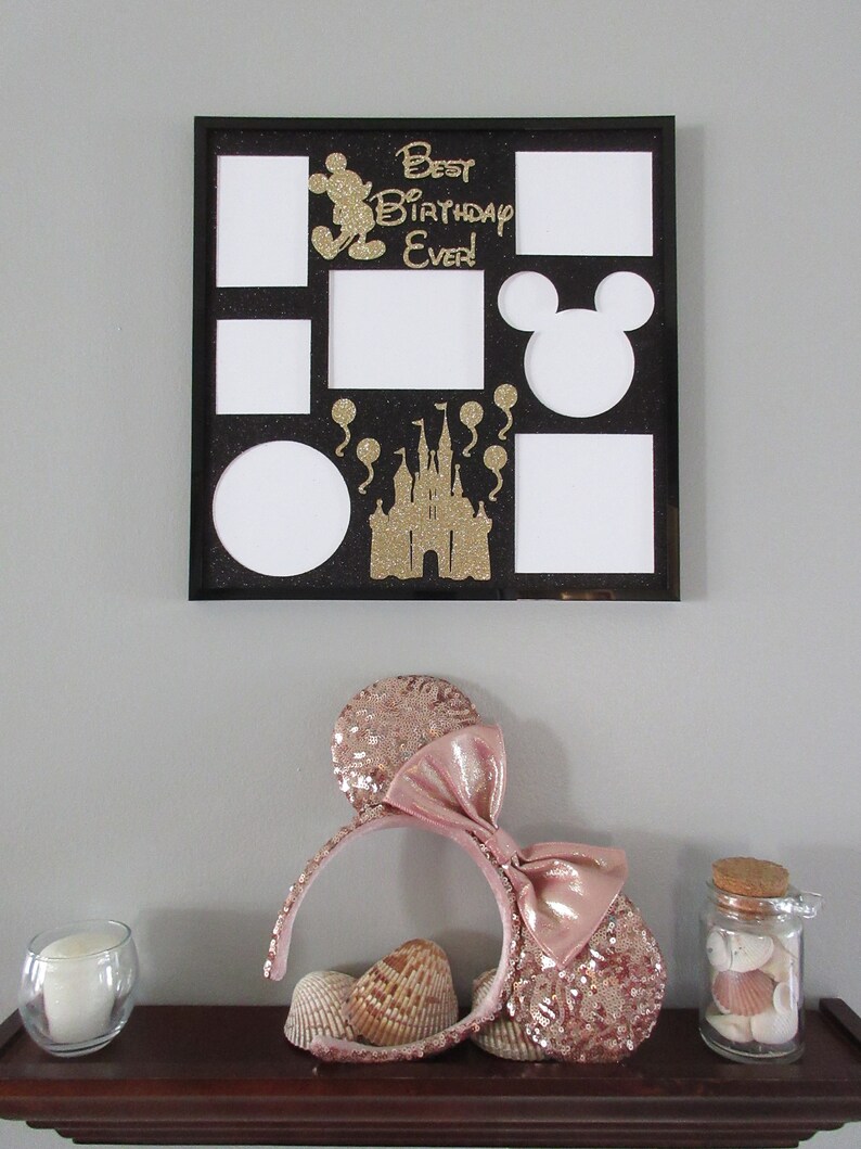 Disney Mickey Mouse Picture Frame Collage Photo Frame Birthday - Etsy