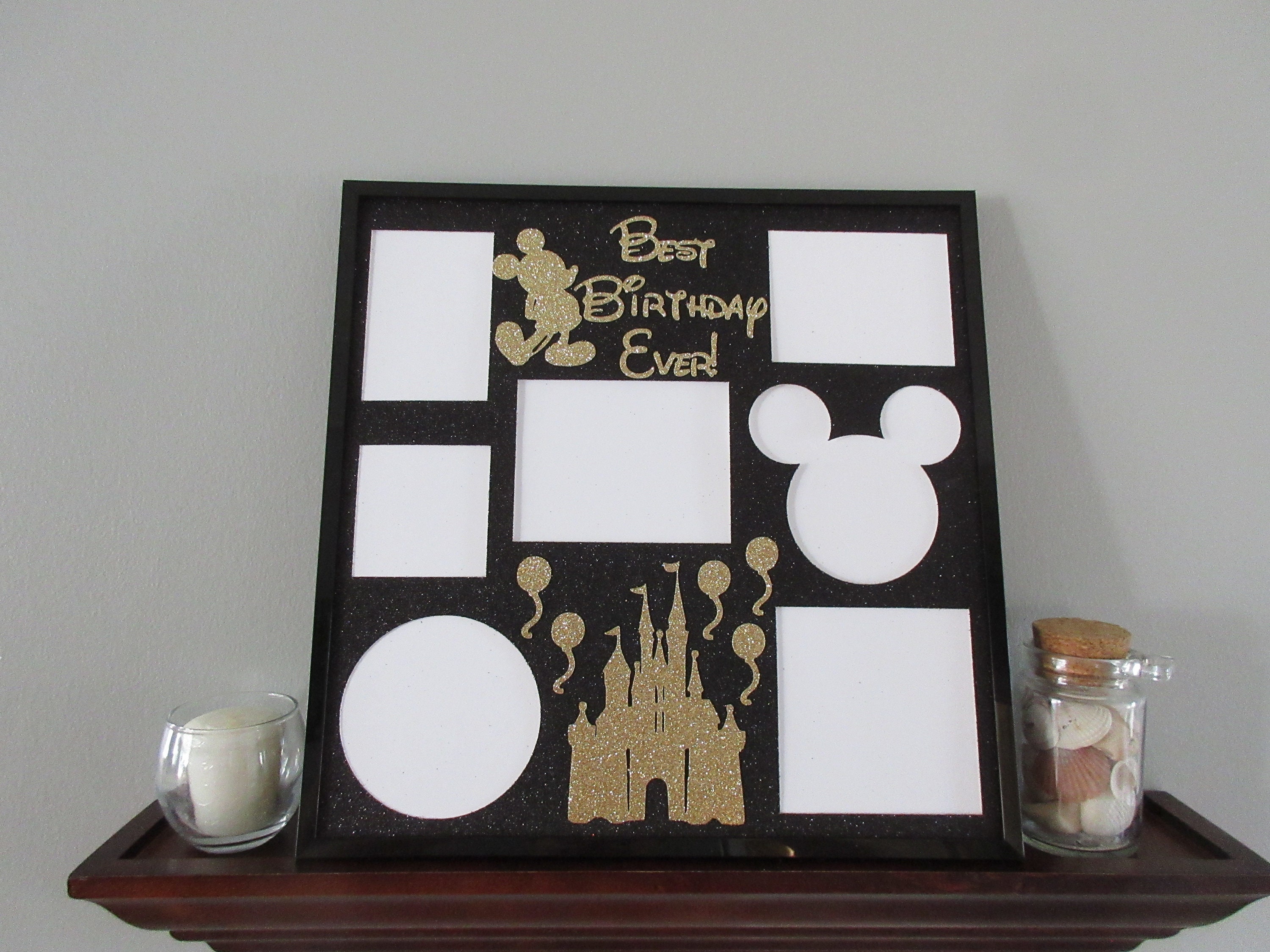 Disney Mickey Mouse Picture Frame Collage Photo Frame Birthday - Etsy