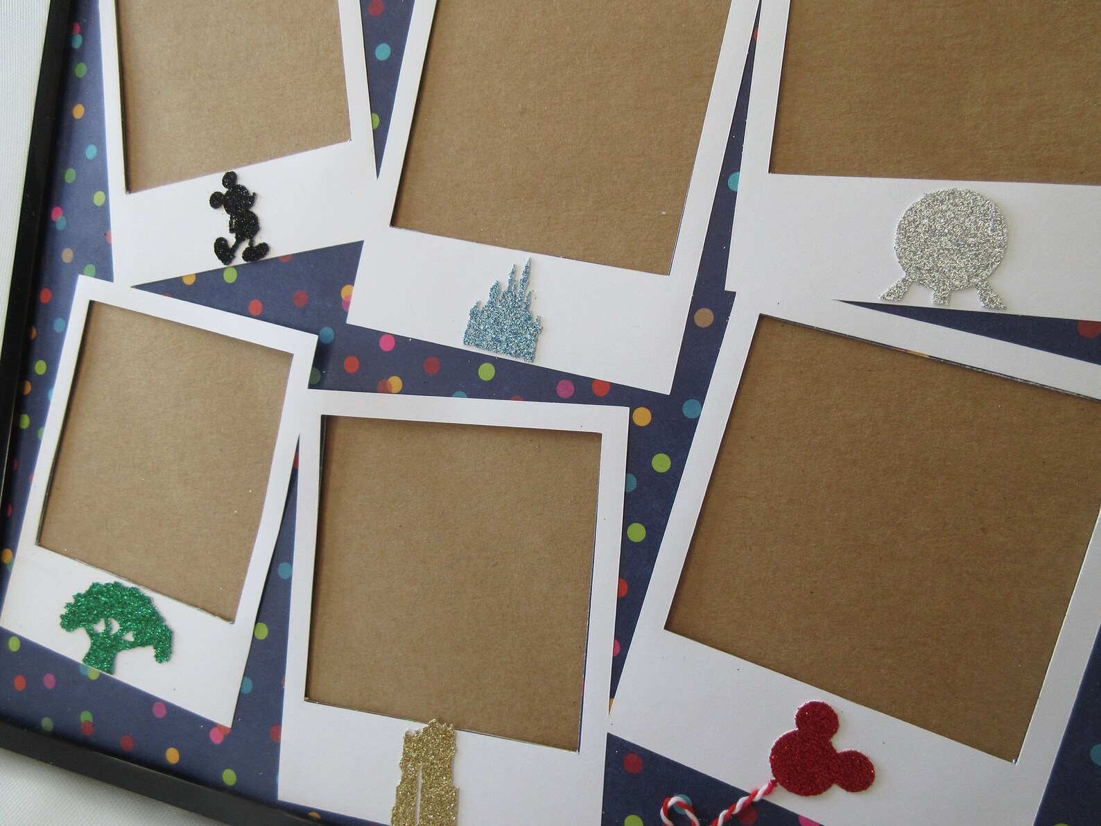 Disney World Personalized Picture Frame Four Parks Collage - Etsy