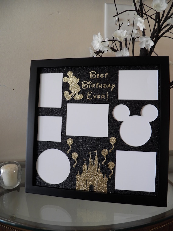 Disney Mickey Mouse Picture Frame Collage Photo Frame Birthday | Etsy