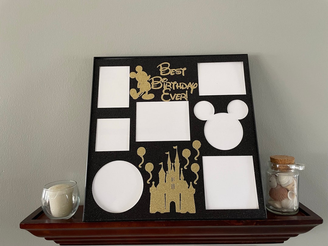 Disney Mickey Mouse Picture Frame Collage Photo Frame Birthday - Etsy