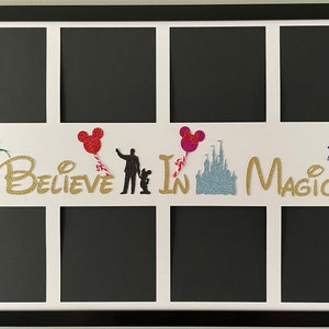 Disney Believe in Magic Photo Frame Collage Picture Frame Castle ...