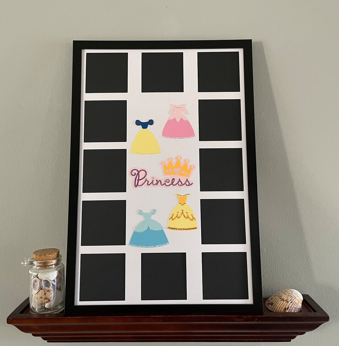 Cinderella Princess Disney Picture Frame Belle Bibbidi Bobbidi Themed ...
