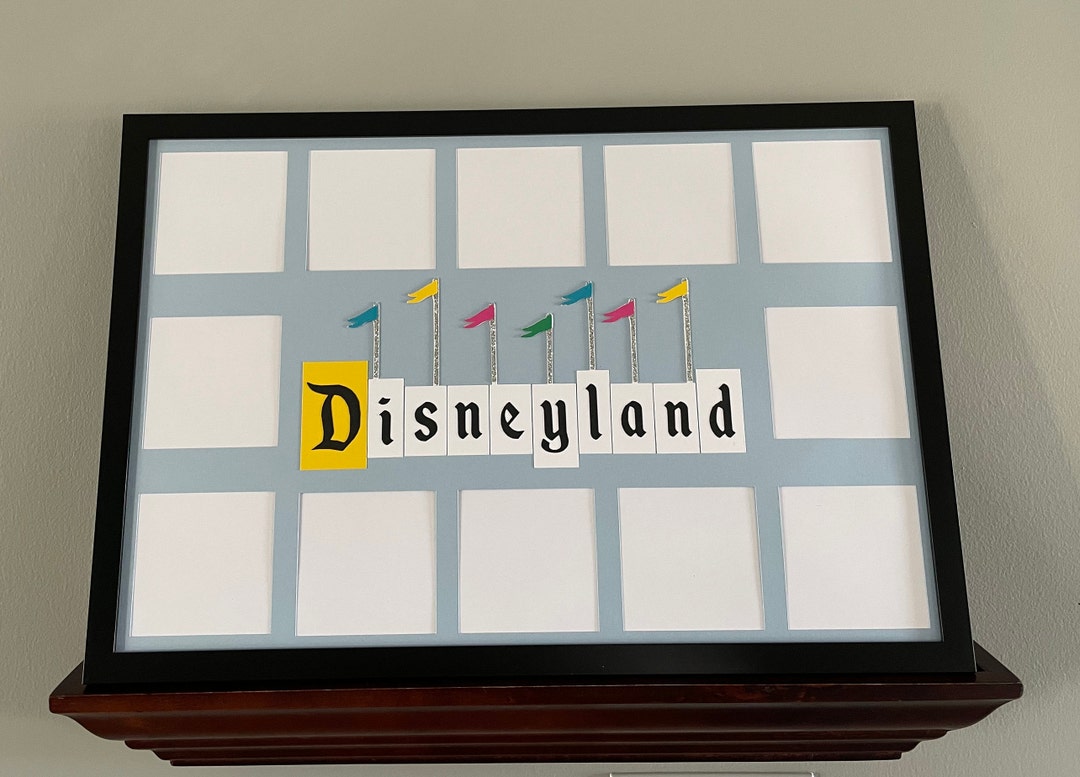 Disneyland Sign Photo Frame Collage Picture Frame Flags Mickey Mouse ...