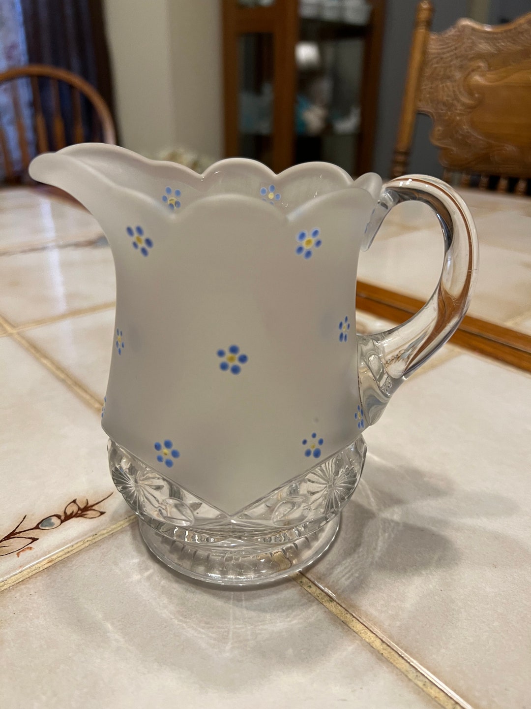 Antique EAPG Robinson Glass Company AKA Zansville Design 122 Enamel ...