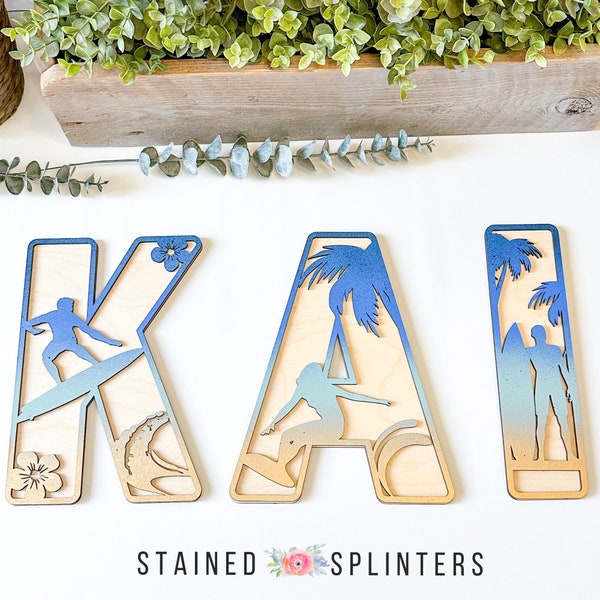 Surf Letters - Etsy