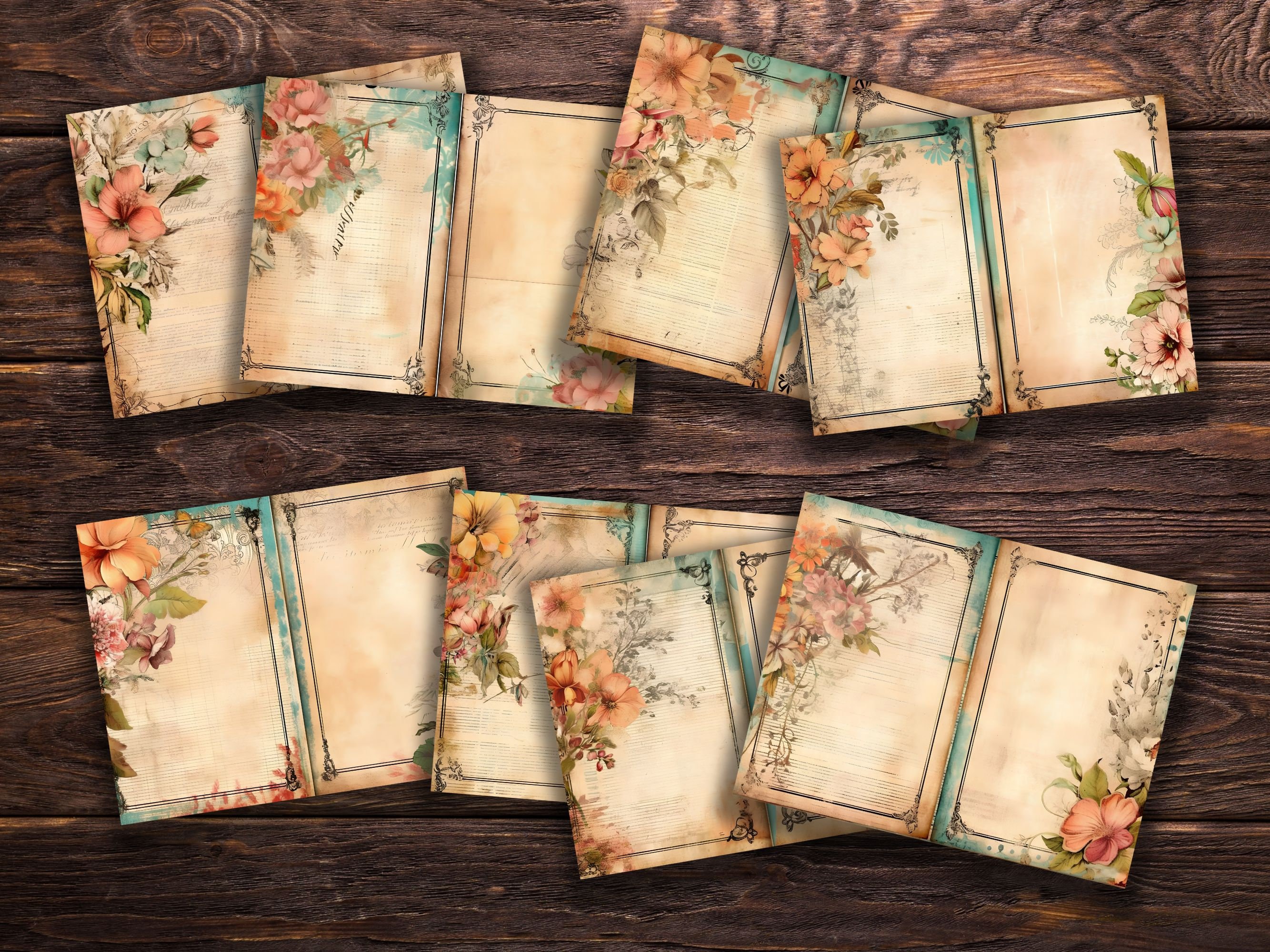 Boho Junk Journal Kit Printable Boho Pages Boho Ephemera - Etsy