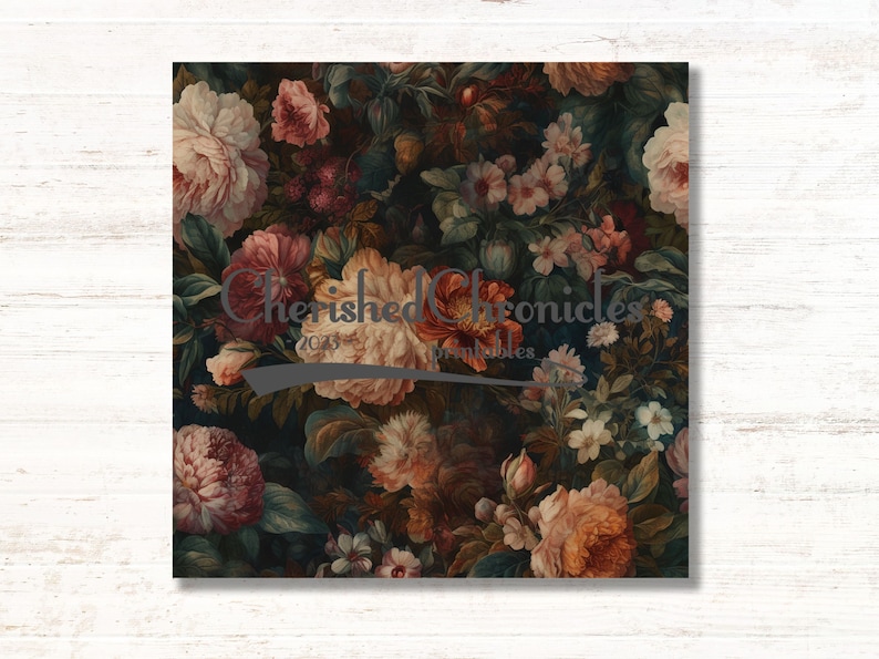 Baroque Roses Seamless Pattern, Retro Roses, Shabby Chic Background ...