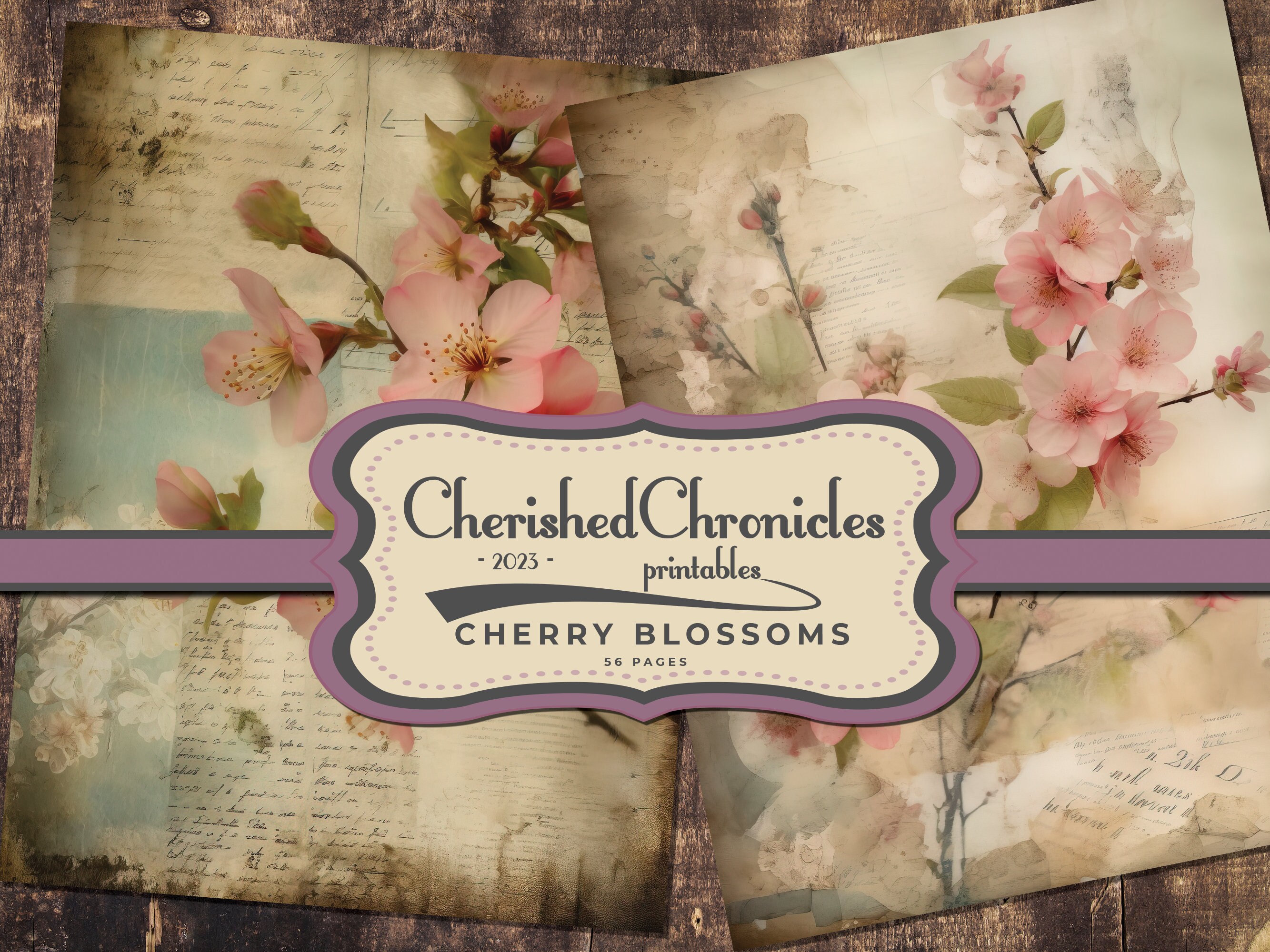 Sakura Blossom Themed Printable Journal Scrapbooking Pack 56 - Etsy