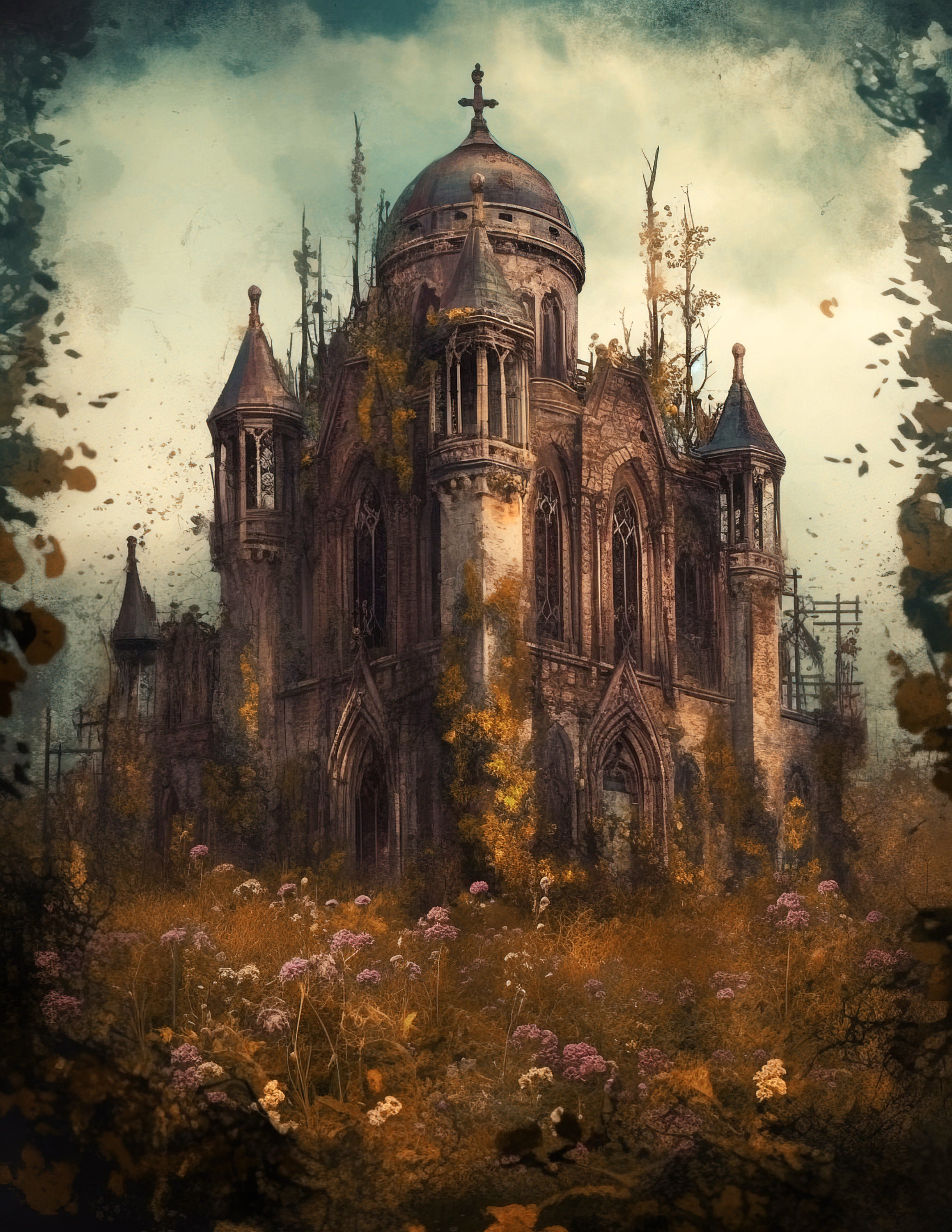 Forlorn Castle Junk Journal Pages, 19 Printable Sheets, Gothic ...