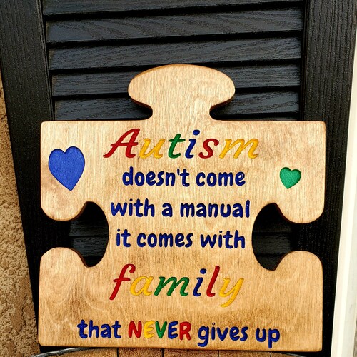 In This House We Do Autism Wood Sign Family Social Cues - Etsy