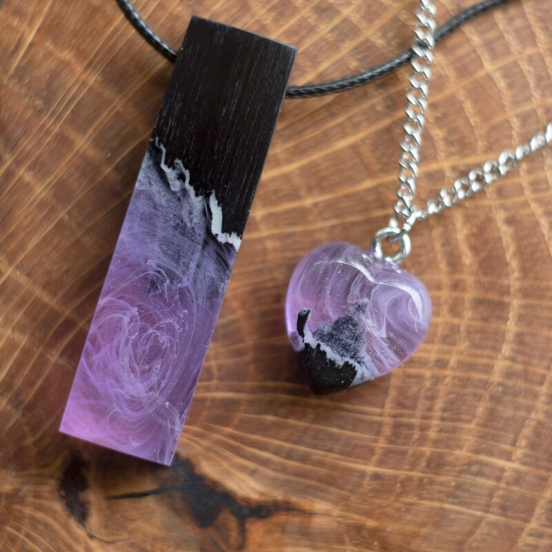 Resin Necklace - Etsy