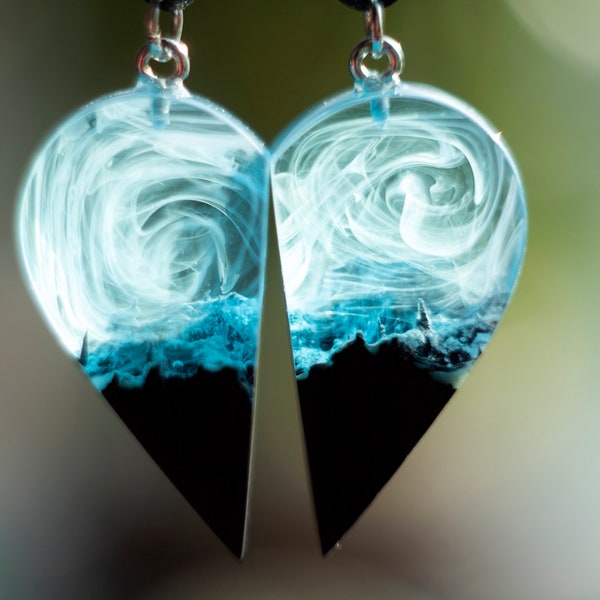 Resin Necklace - Etsy