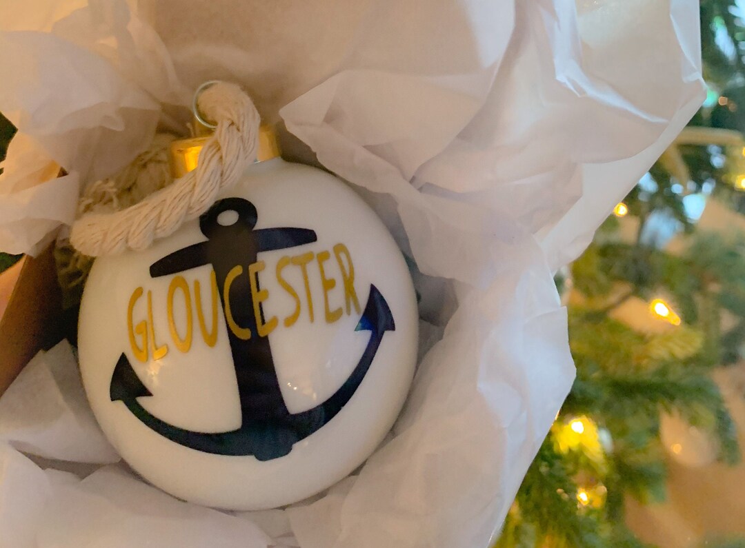Gloucester Anchor Away Ornament - Etsy