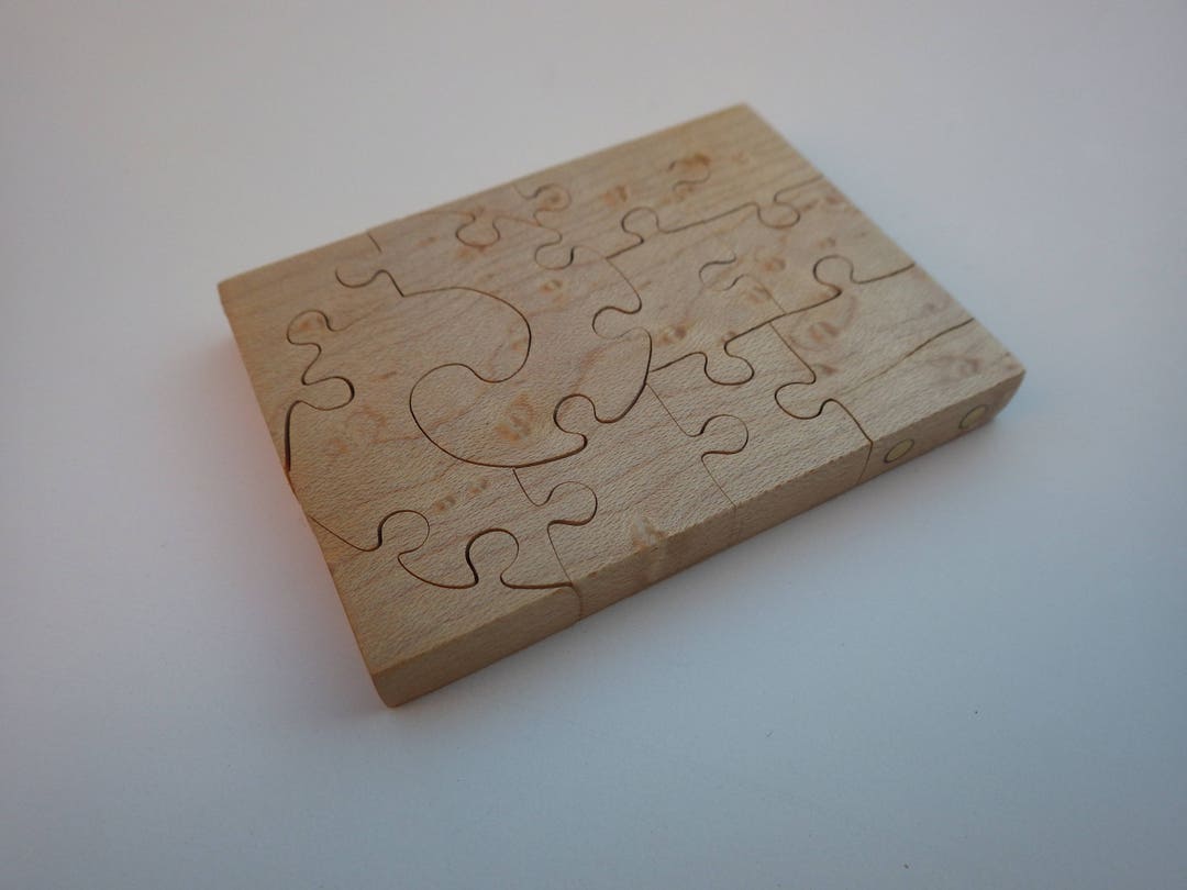 Hand-cut Jigsaw Puzzle Made From Birdseye Maple - Etsy