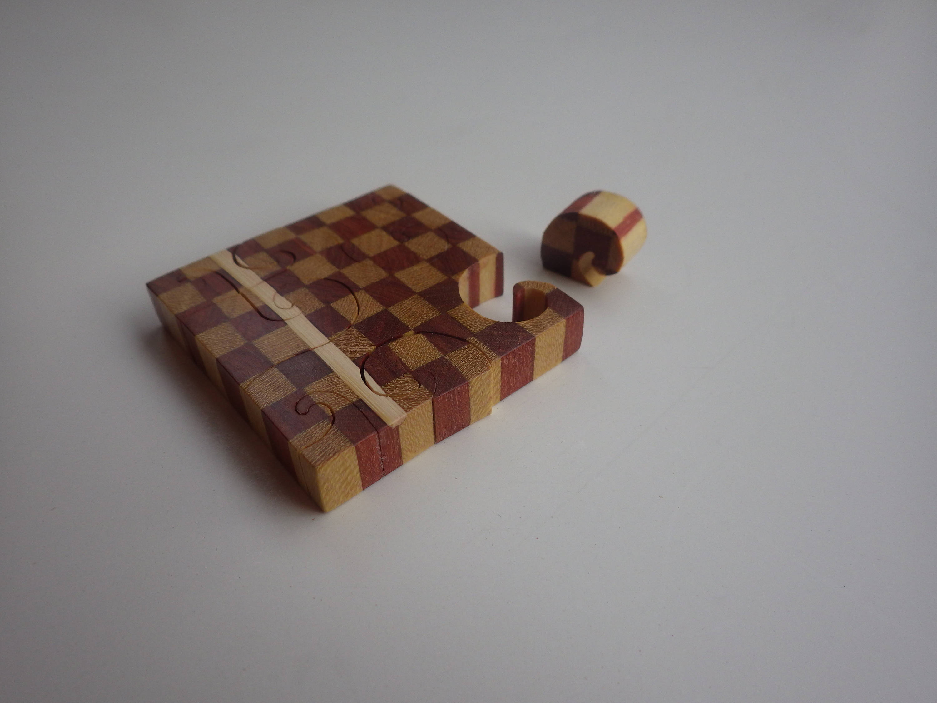 Checkerboard Hand Made Jigsaw Puzzle With Alignment Pin - Etsy