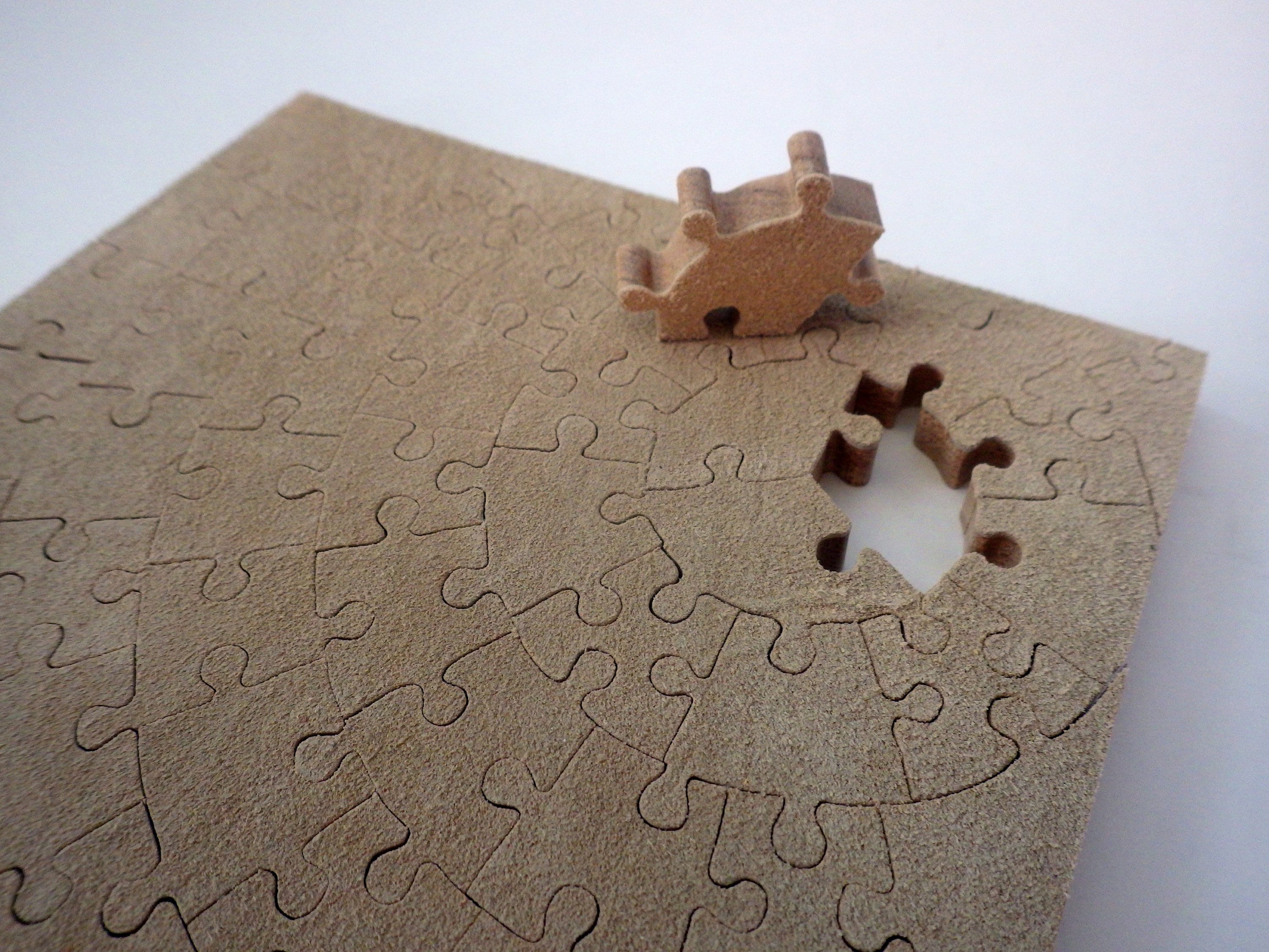 Suede and Mahogany Hand-cut Wooden Jigsaw Puzzle - Etsy