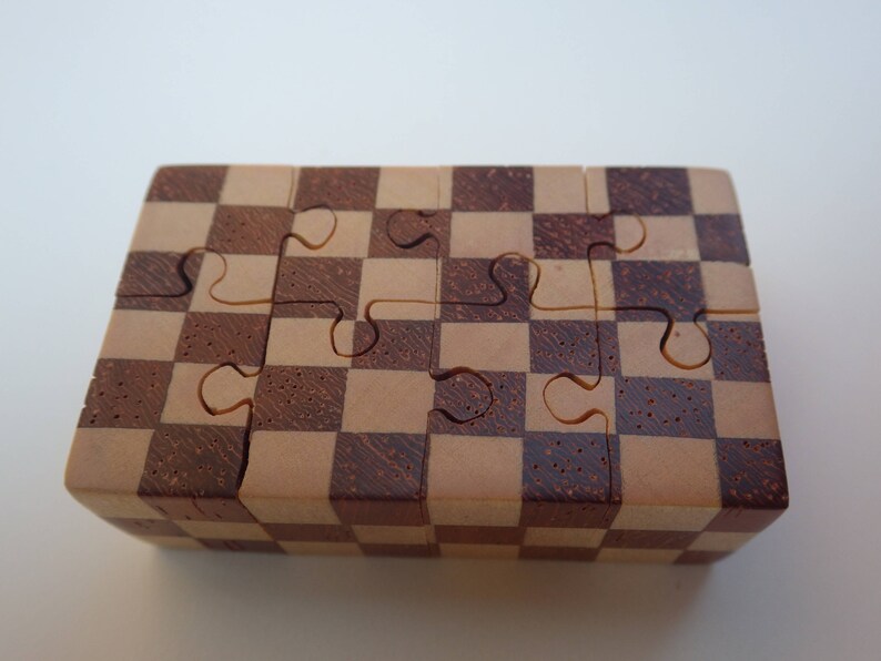 Tiny Checkerboard Handmade Jigsaw Puzzle - Etsy