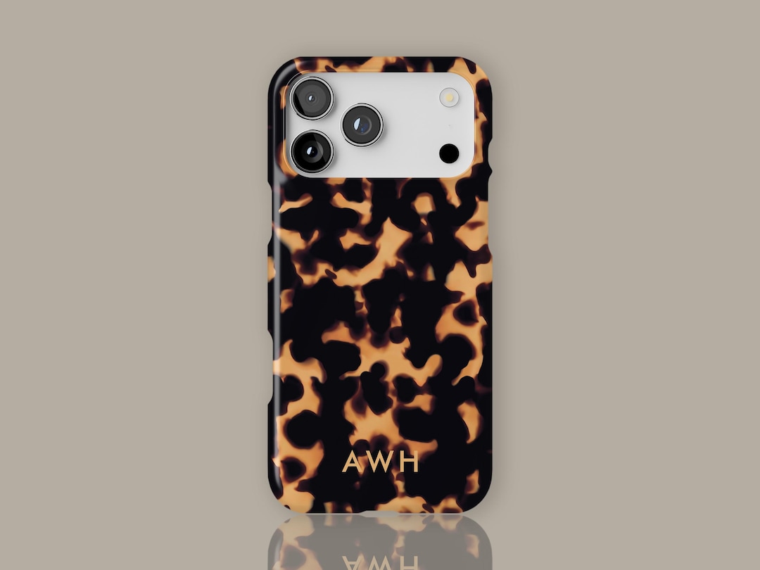 Tortoise Shell Monogram Custom Name Phone Case: Personalized Magsafe ...