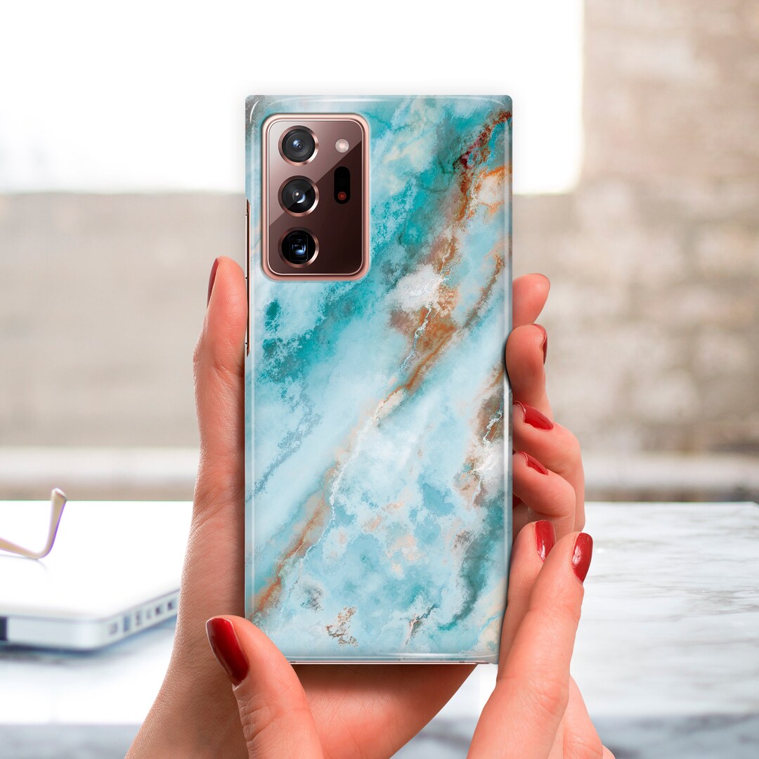 Turquoise Marble Case for Galaxy S24 Ultra Galaxy S24 Plus Galaxy S24 ...