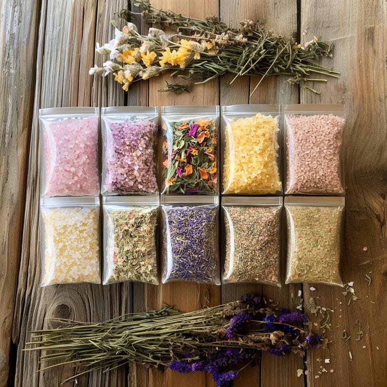 Mineral Bath Salts for Stress Relief | Magnesium Bath Soak | Natural ...