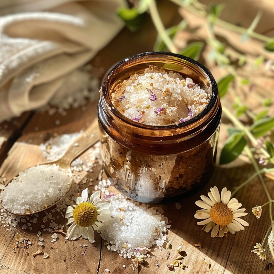 Rose and Chamomile Body Salt | Detoxifying Dead Sea Salt | Aromatherapy ...