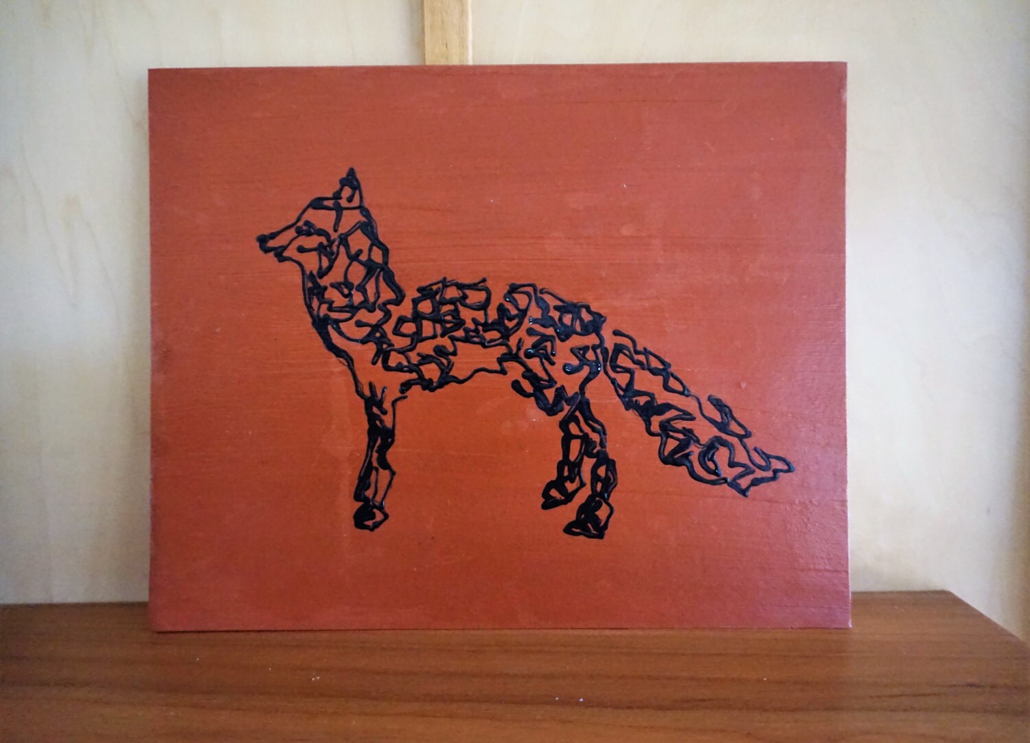 Abstract Fox Painting