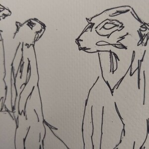 Prairie Dog Wall Art/minimalist Line Art/animal Sketch/prairie Home ...