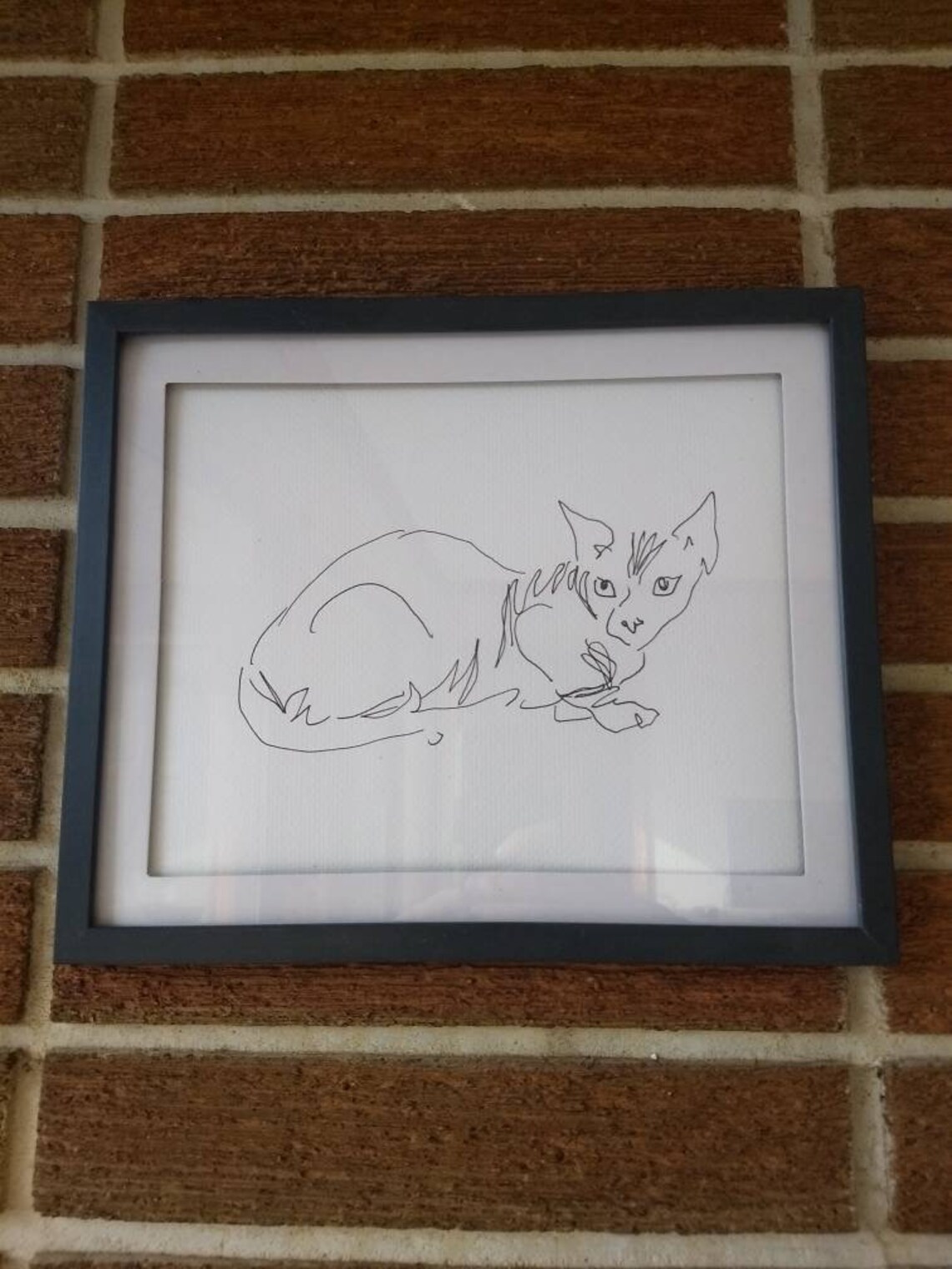 Sphynx Cat Drawing/simple Art/animal Portrait/ Pet - Etsy