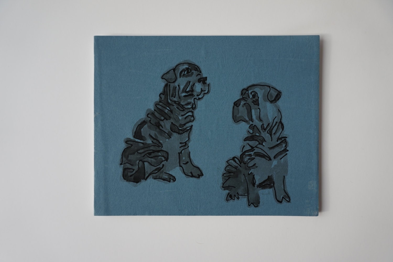 Shar Pei Wall Art Original Shar Pei Watercolor Painting Shar Pei ...