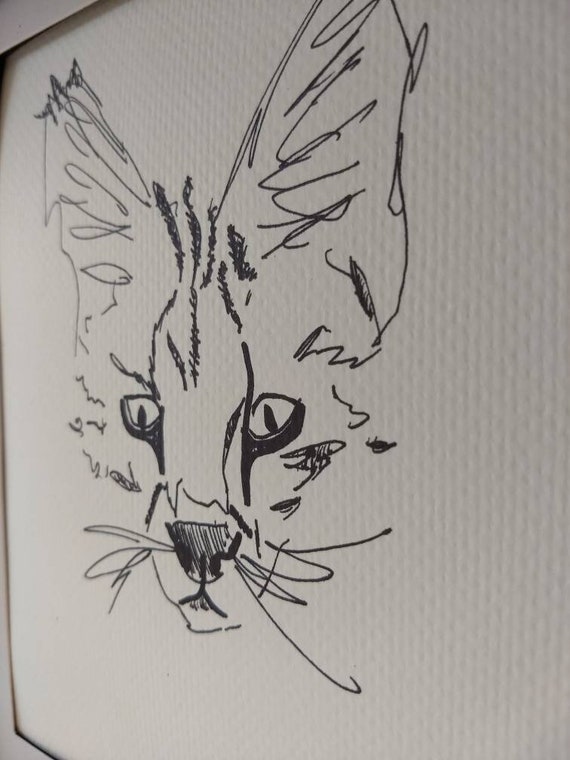 Serval Drawing