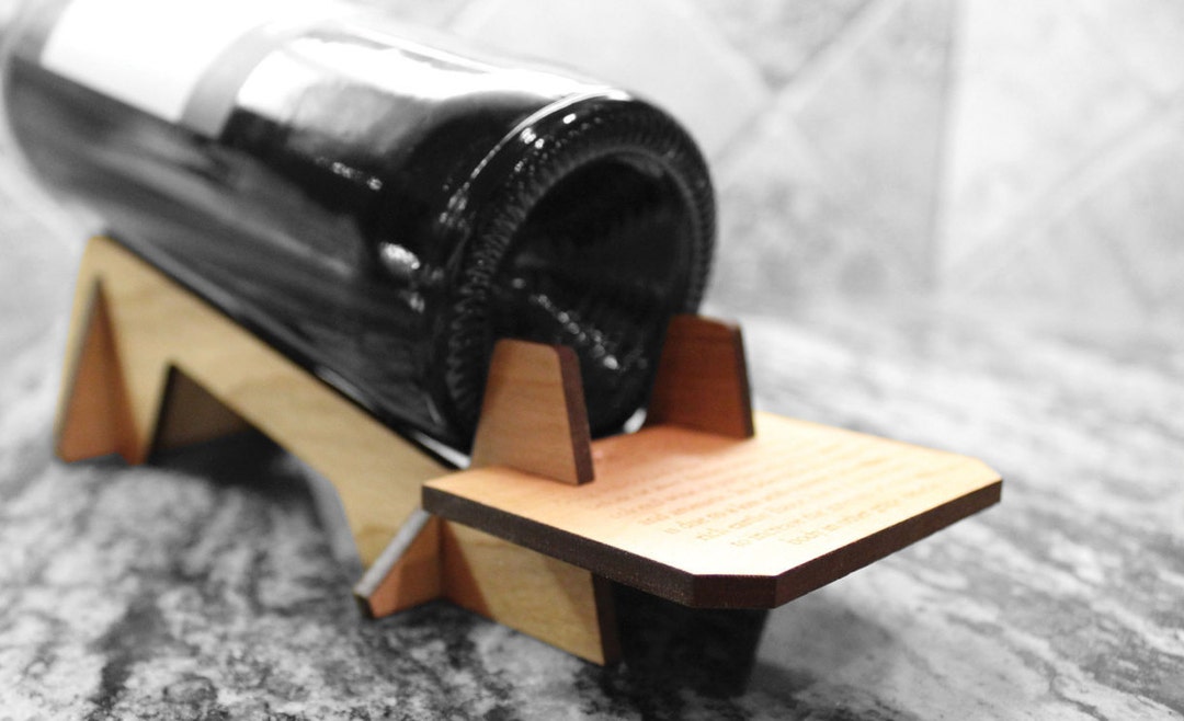 Interlocking Wine Bottle Display - Etsy