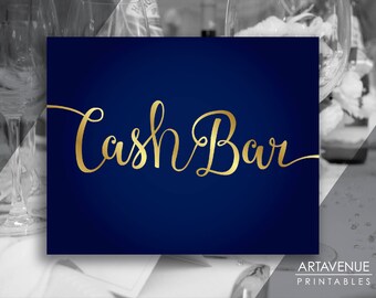 Cash bar sign | Etsy