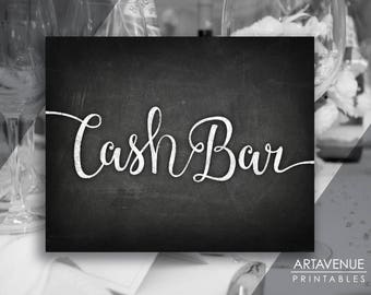 Cash bar sign | Etsy