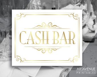 Cash bar sign | Etsy