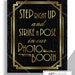 Art Deco Printable Art Wedding Sign step Right up and - Etsy