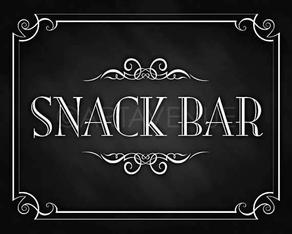 Snack Bar Signage