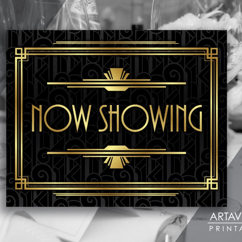 Now Showing Sign - Etsy