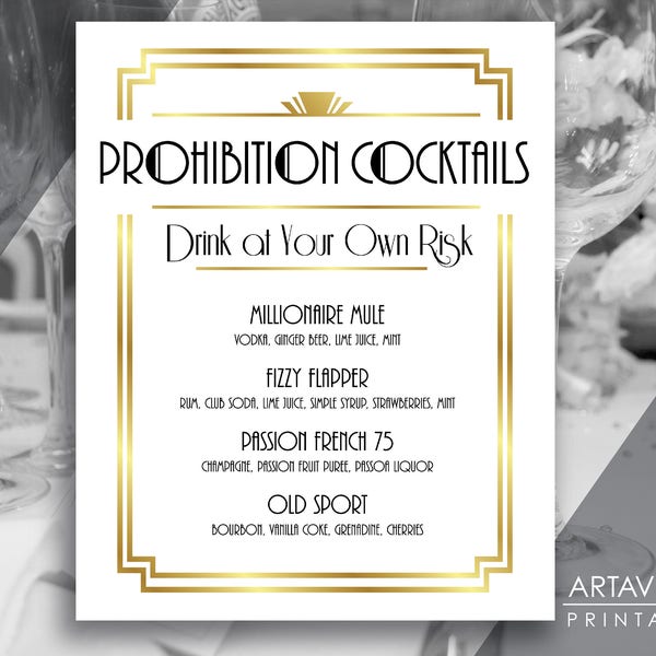 Prohibition Party - Etsy