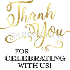 Chic Wedding Sign Printables | Thank You for Celebrating With Us ...