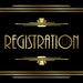 Art Deco REGISTRATION Sign Printable, Gatsby Themed Party, Roaring ...