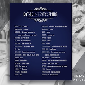 Navy and Silver Art Deco Wedding Party Poster Sign, Gatsby Party Decor ...