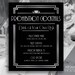Custom PROHIBITION COCKTAILS Sign Printable Art Deco Bar Menu Downloads ...