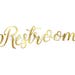 Gold Chic Sign Printables Restroom Sign Printable Digital Downloads ...